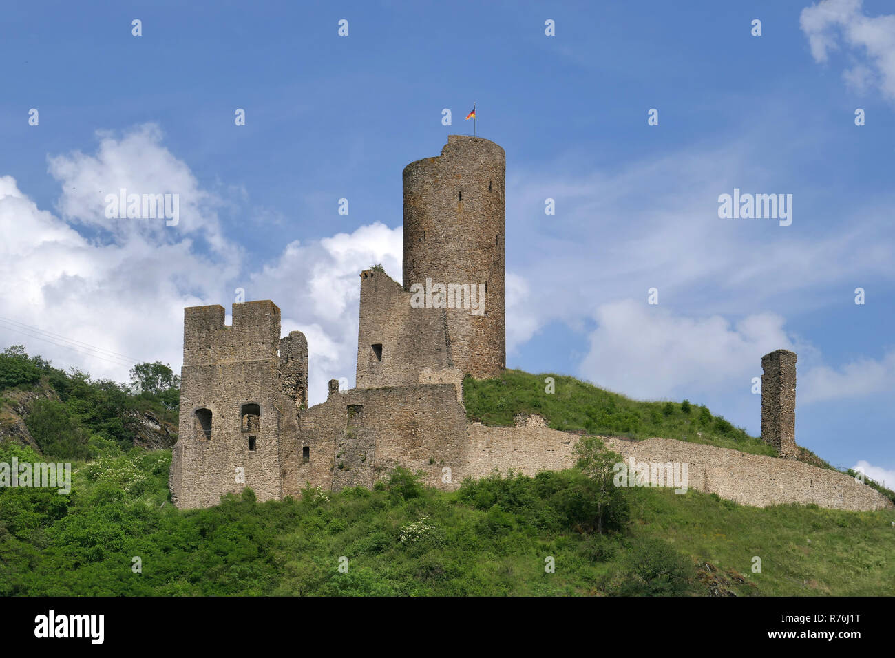 lion castle in monreal Stock Photo - Alamy
