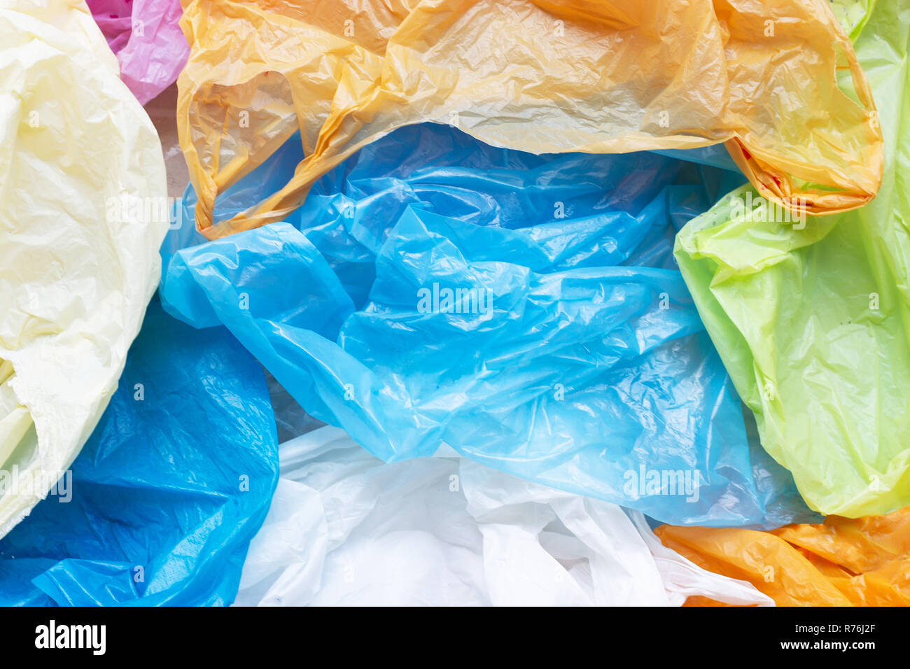 Colorful plastic bags Stock Photo - Alamy