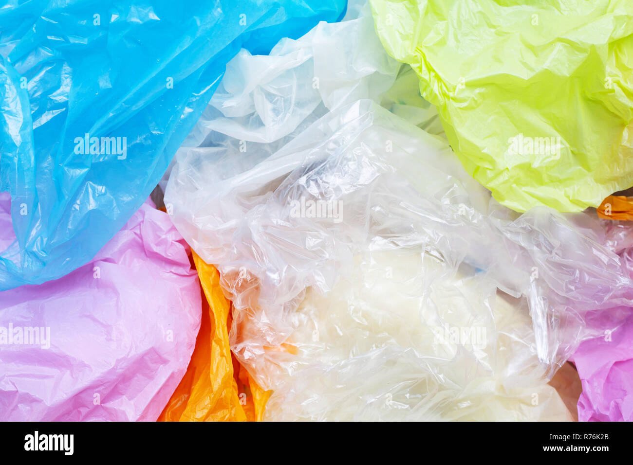 Colorful plastic bags Stock Photo - Alamy
