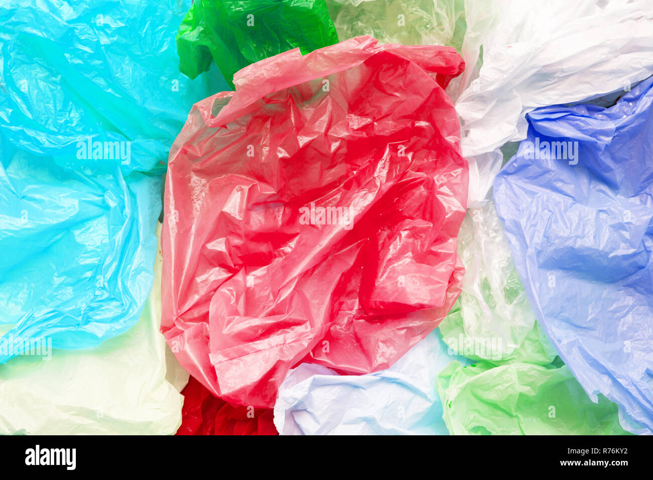 Colorful plastic bags Stock Photo - Alamy