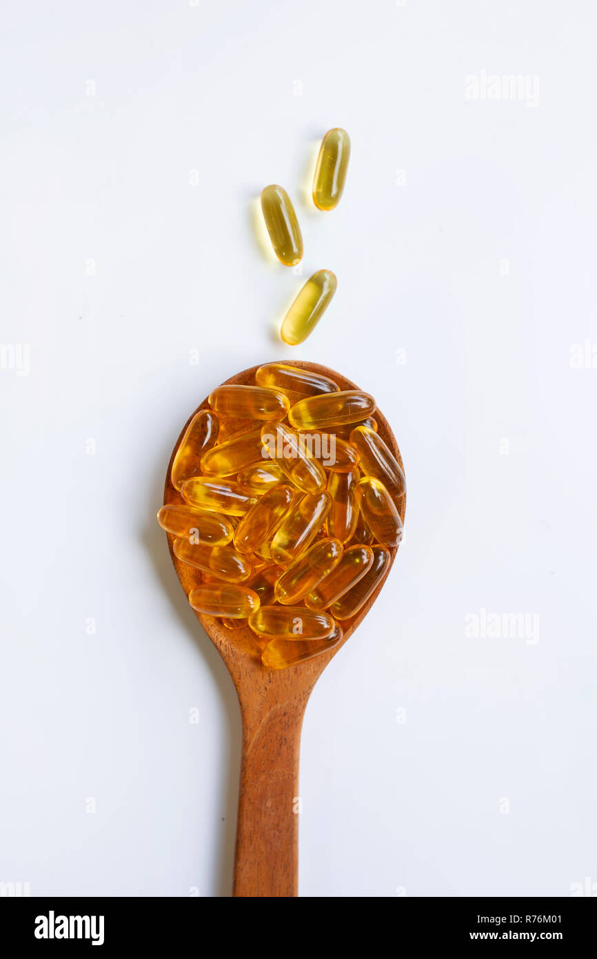 Fish oil capsules Stock Photo - Alamy