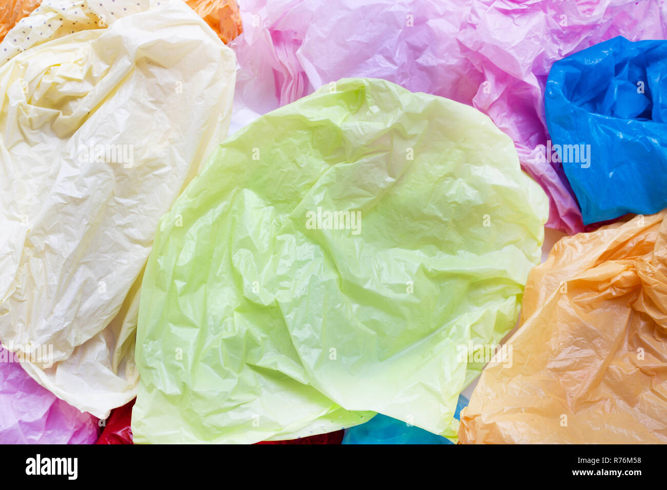 Colorful plastic bags Stock Photo - Alamy
