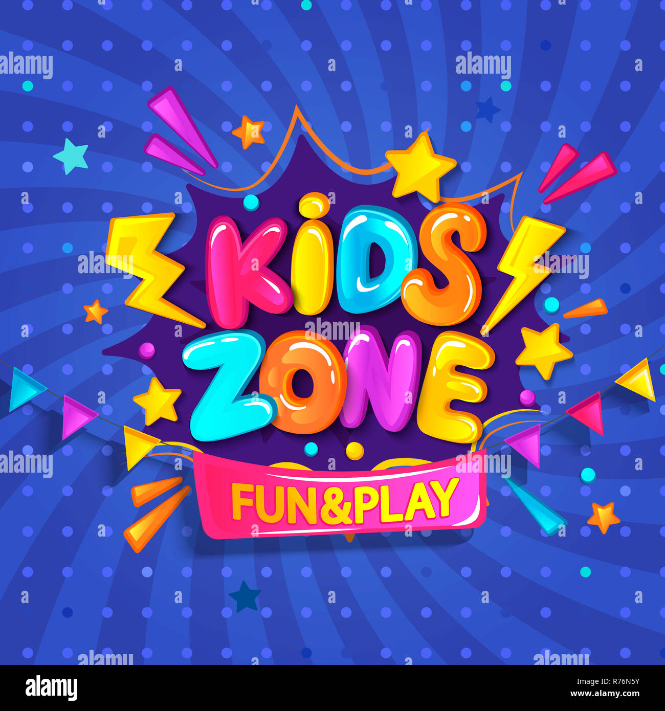 Kids zone logo hi-res stock photography and images - Alamy