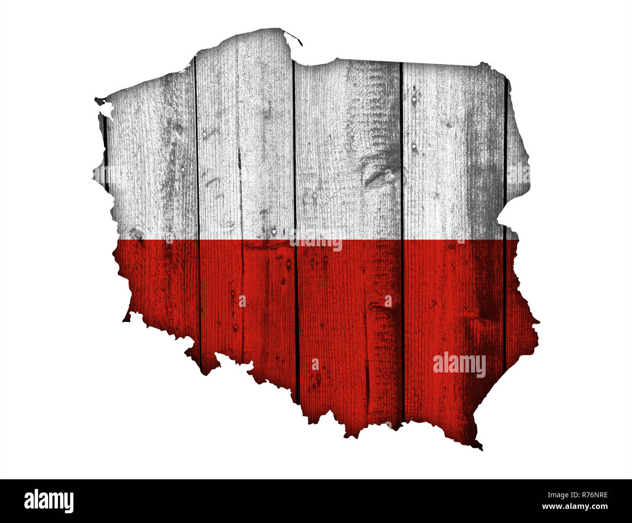 Old poland flag Cut Out Stock Images & Pictures - Alamy