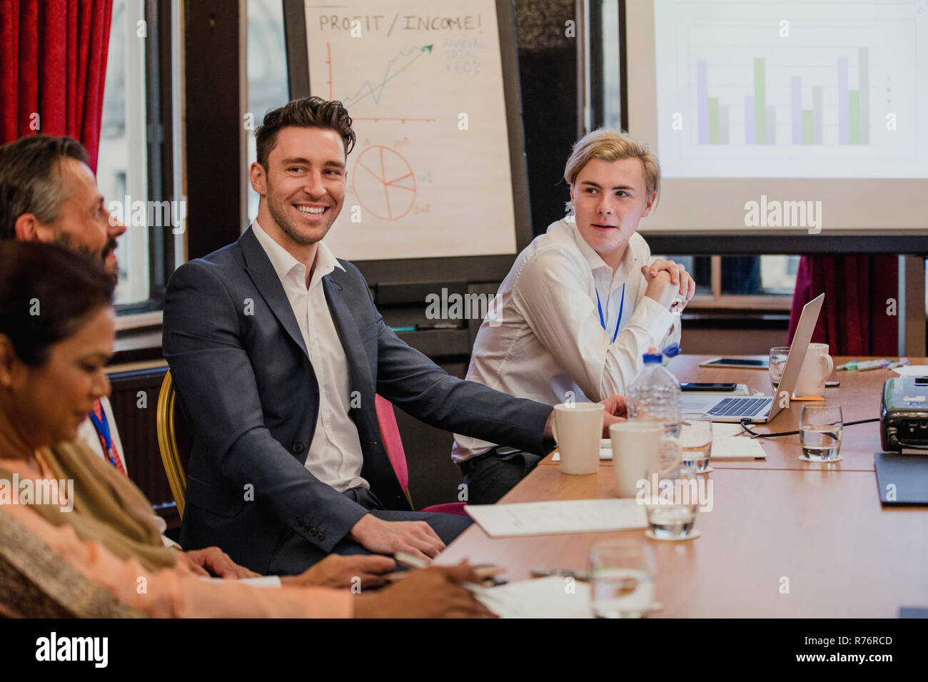 Networking at a Business Meeting Stock Photo - Alamy