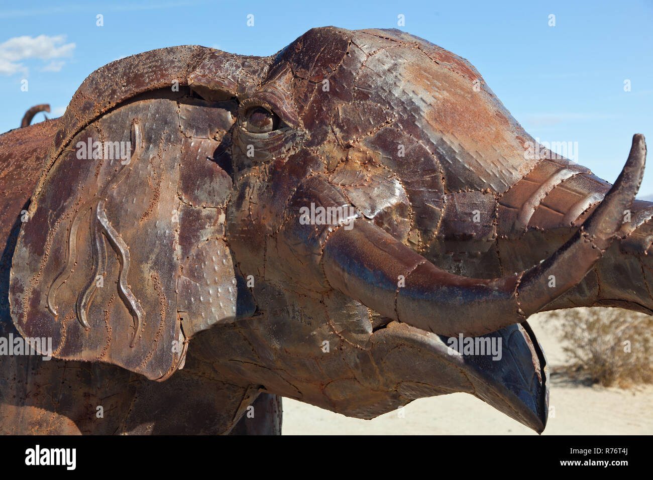 Elephant Steel Sculptures in Galleta Meadows in Borrego Springs, CA ...
