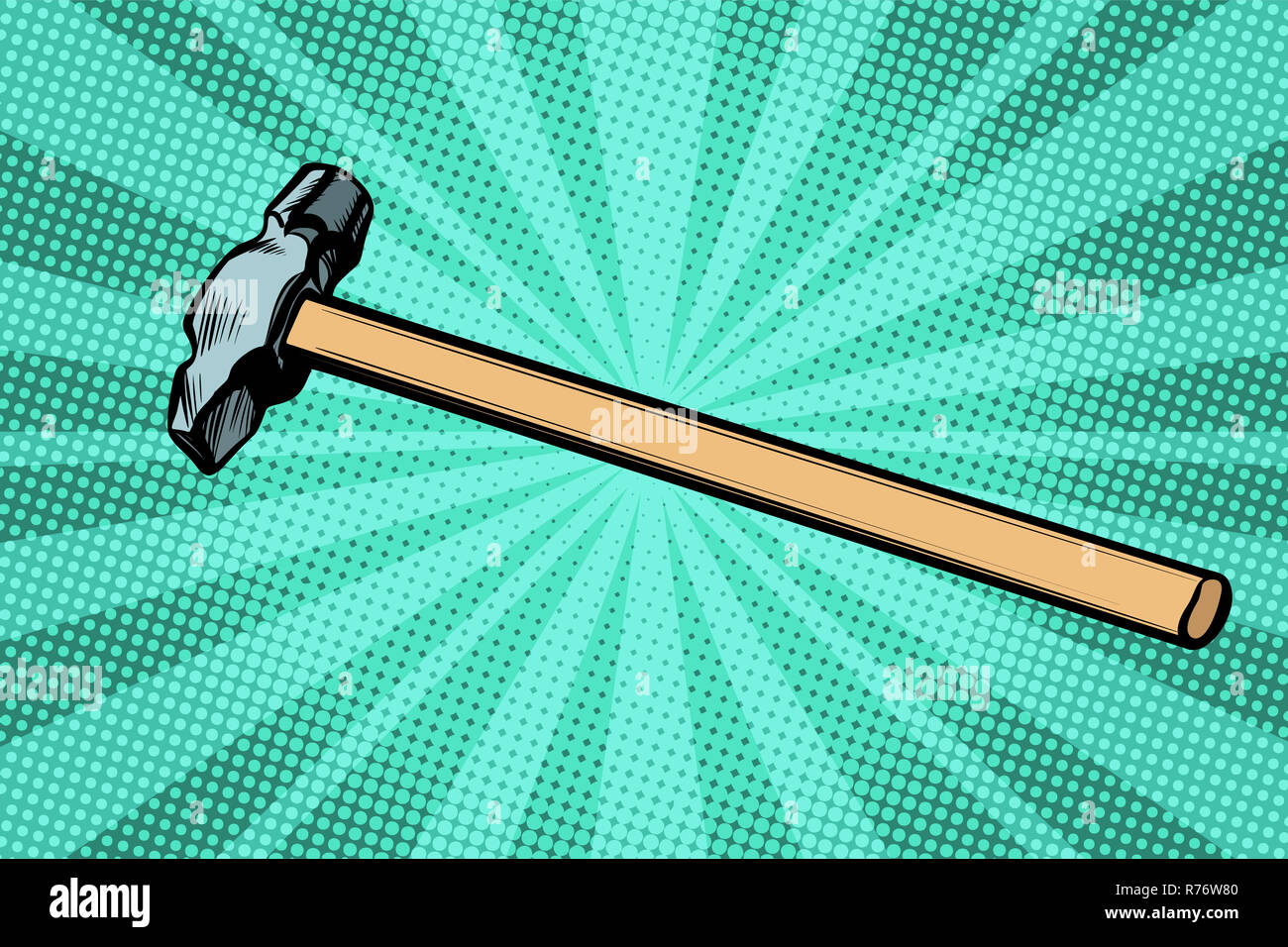 hammer working tool Stock Photo - Alamy