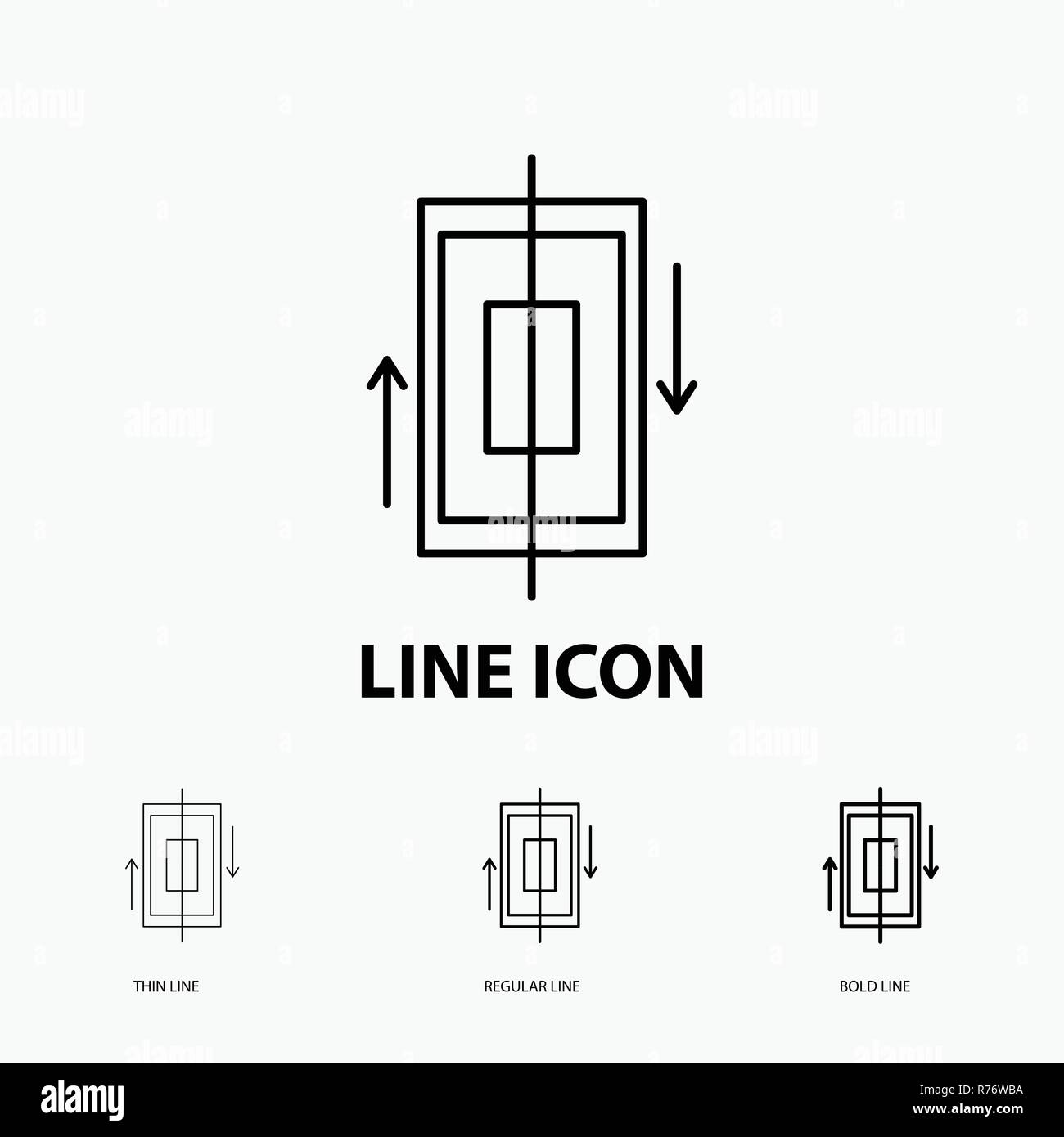 Sync Synchronization Data Phone Smartphone Icon In Thin Regular