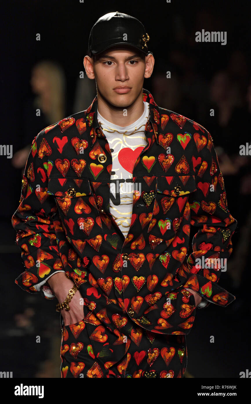 NEW YORK, NY - DECEMBER 02: Model Alexis Chaparro walks the runway at ...