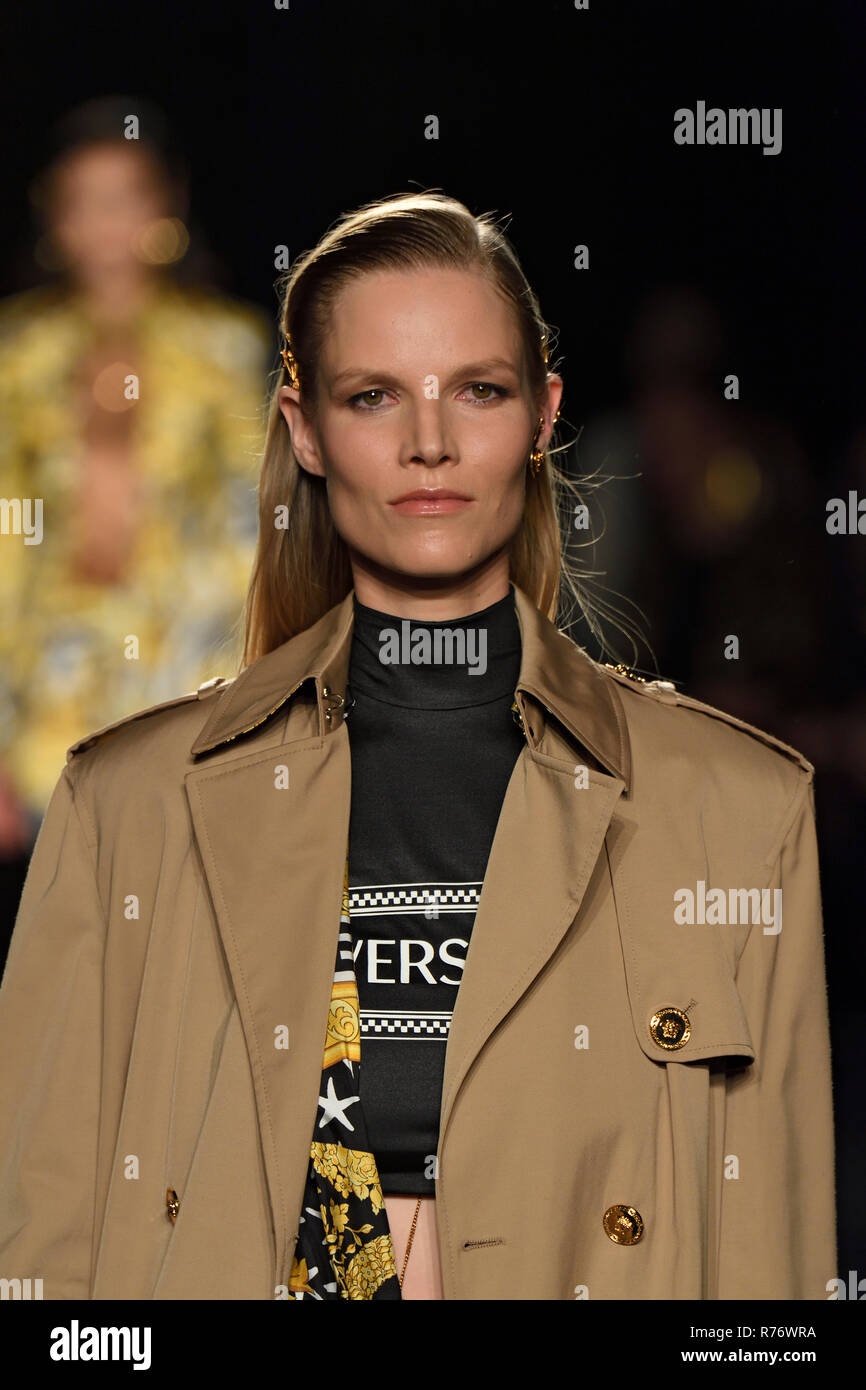 NEW YORK, NY - DECEMBER 02: Model Suvi Koponen walks the runway at the ...