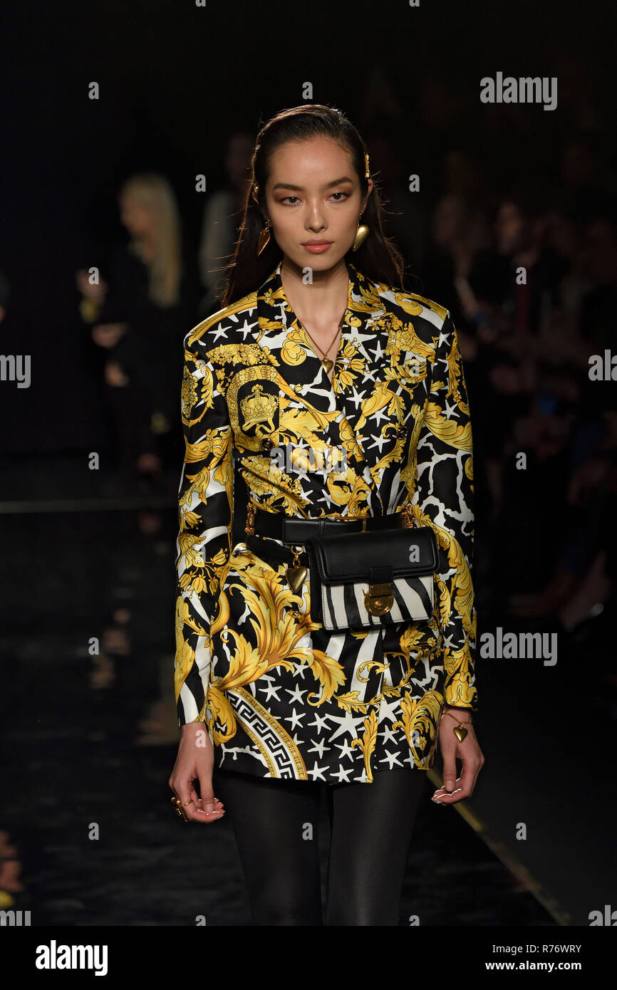 NEW YORK, NY - DECEMBER 02: Model Fei Fei Sun walks the runway at the ...