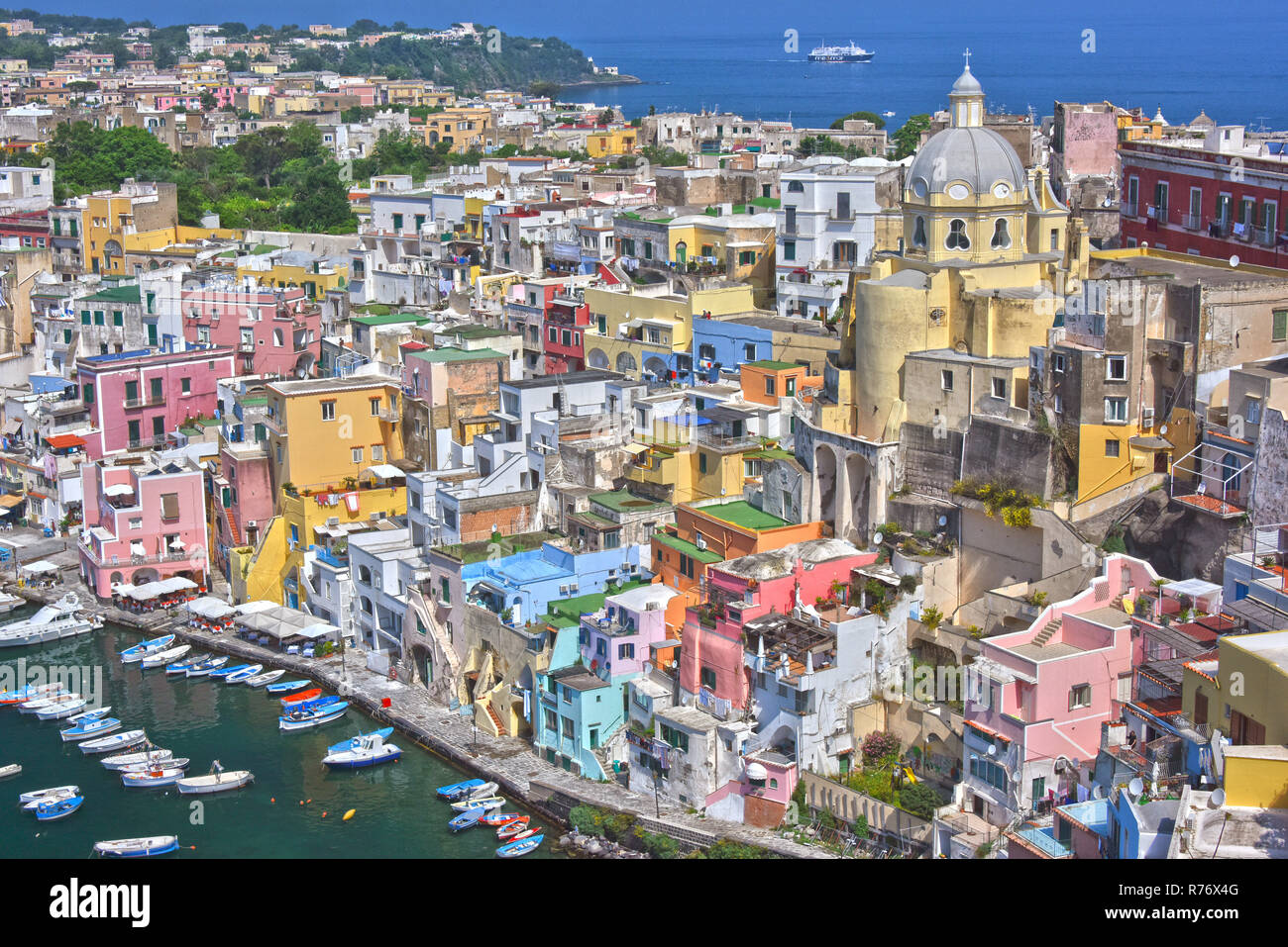Architecture of Procida Island, Campania, Italy Stock Photo - Alamy