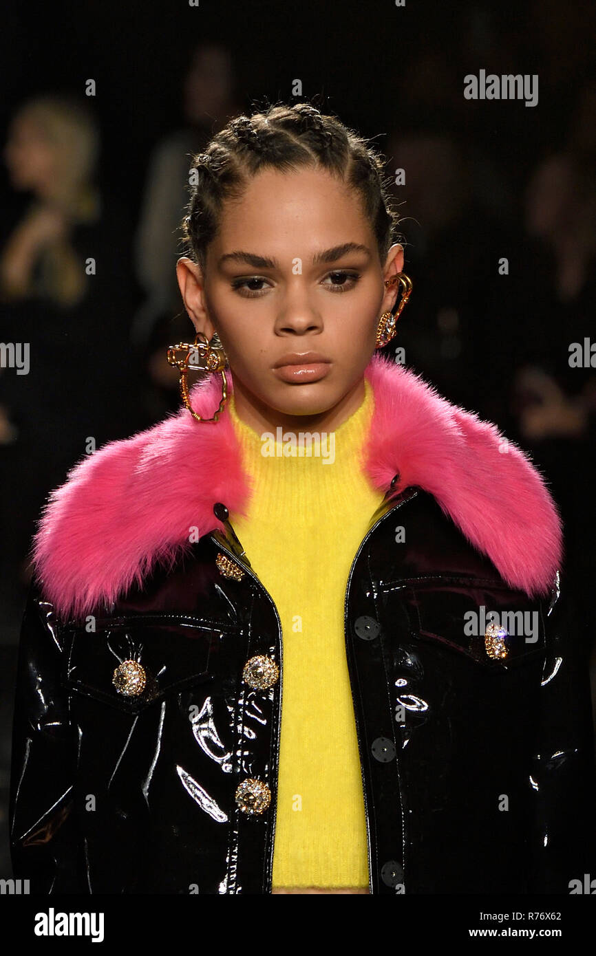 NEW YORK, NY - DECEMBER 02: Model Hiandra Martinez walks the runway at ...