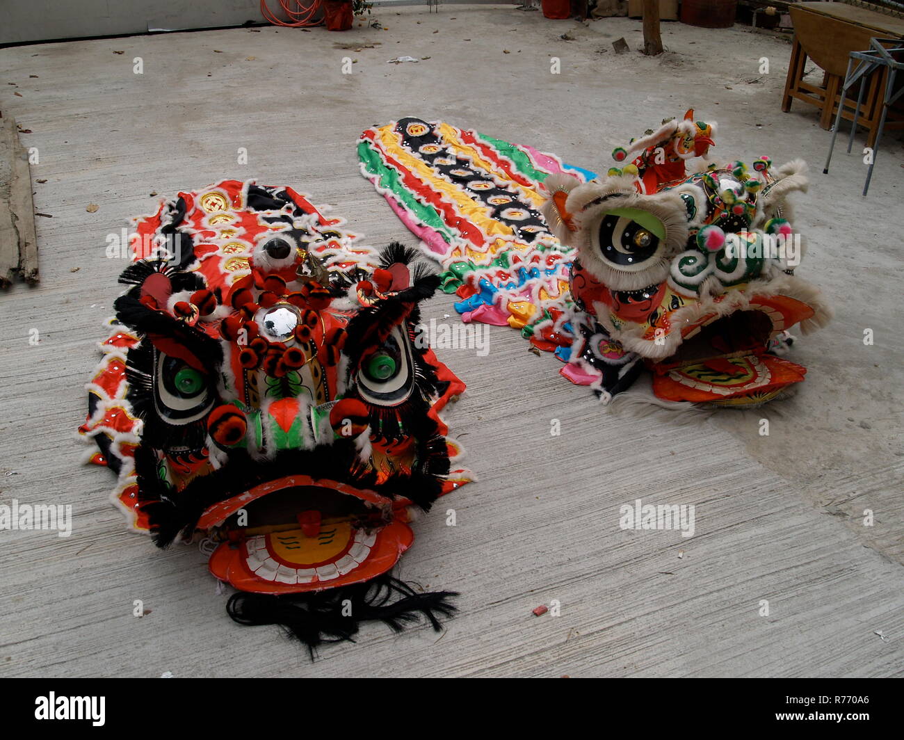 Dragon Parade Puppets, Lamma Island, Hong Kong Stock Photo - Alamy