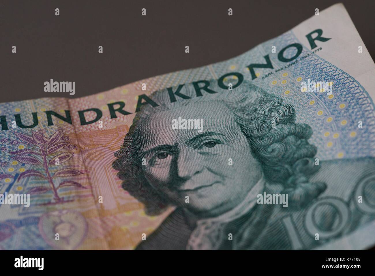 100 Swedish Kronor Bank Note Stock Photo - Alamy
