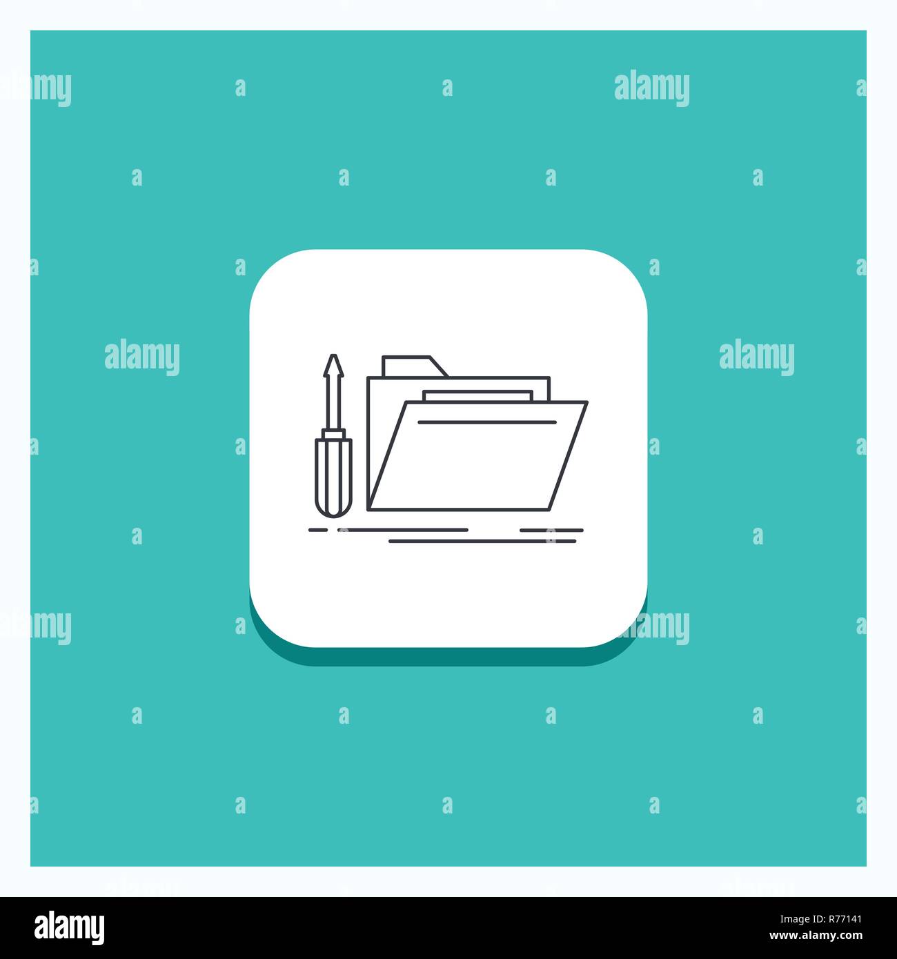 3d illustration folder icon wrench hi-res stock photography and images ...