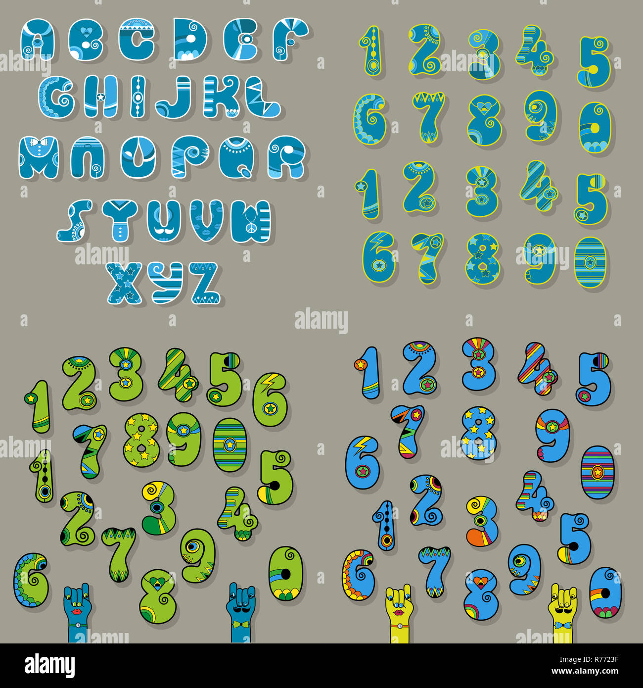 Trendy alphabets hi-res stock photography and images - Alamy