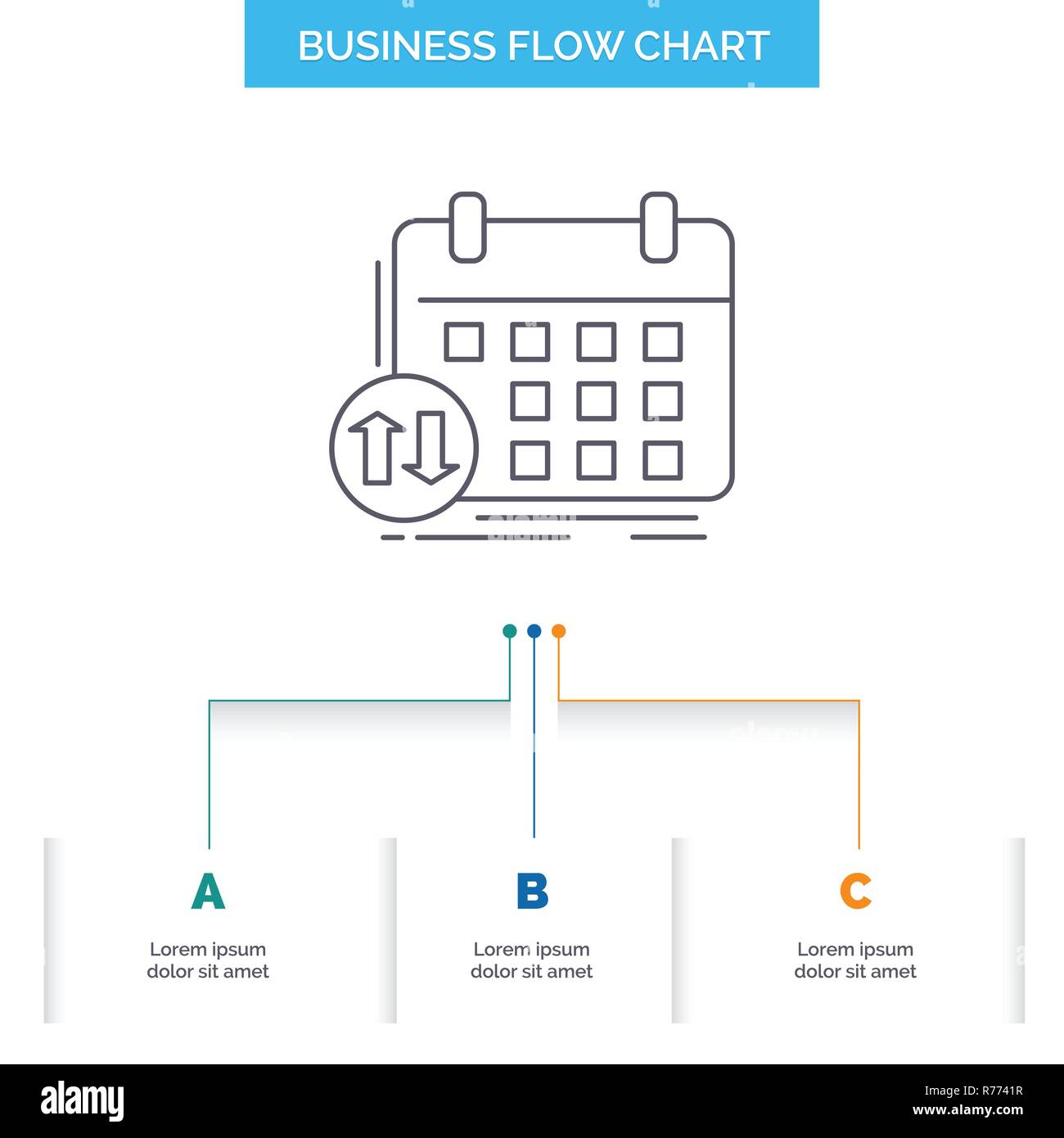 Blackboard Chart Place Text Stock Vector Images Alamy