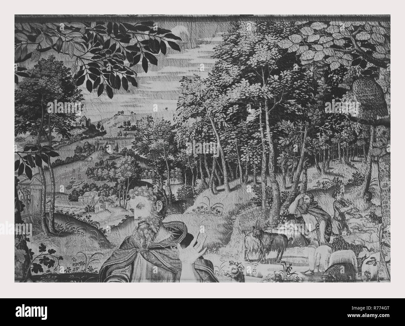 Calling of Moses: burning bush Stock Photo - Alamy