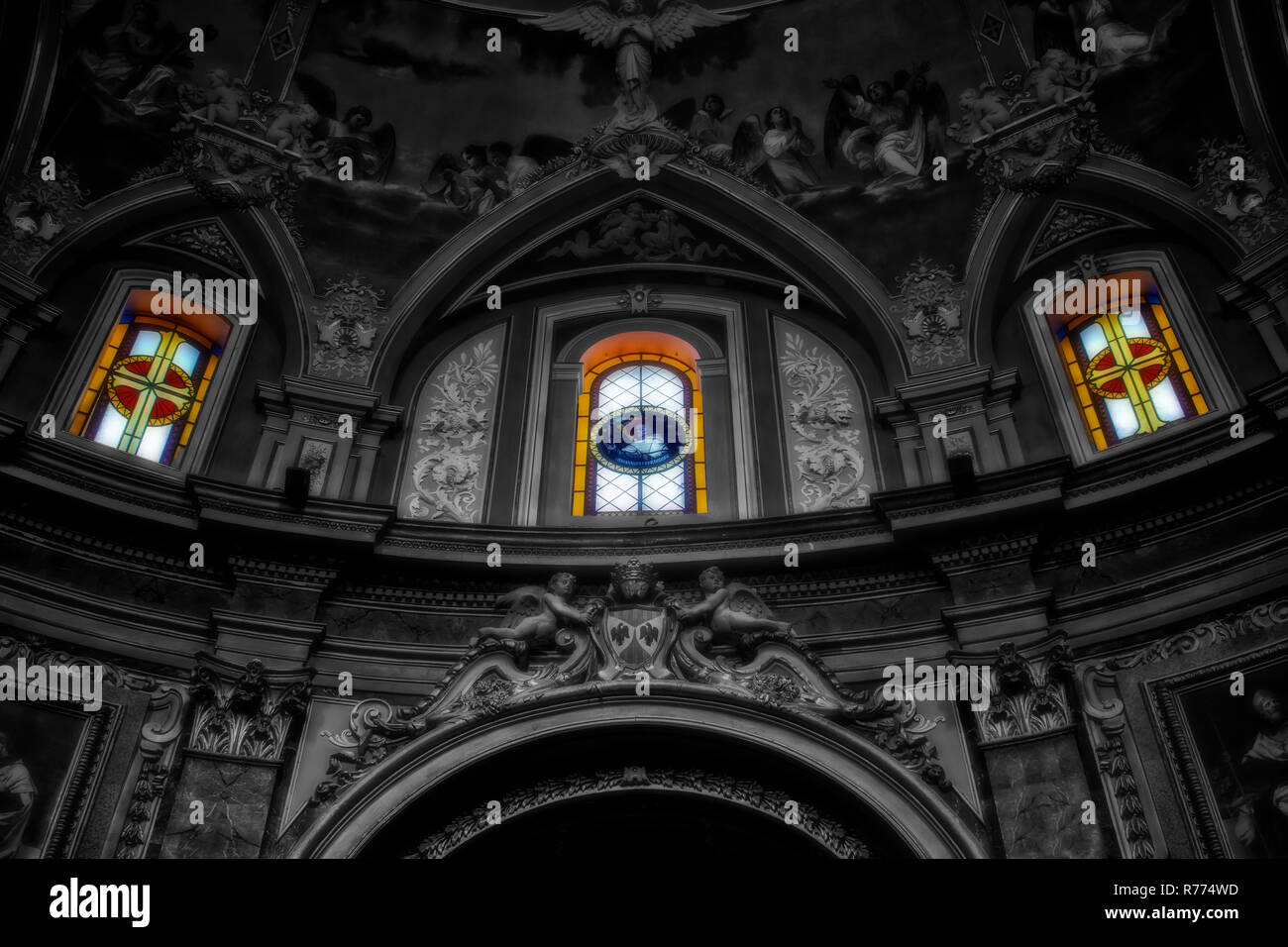 Inside the Church Stock Photo - Alamy