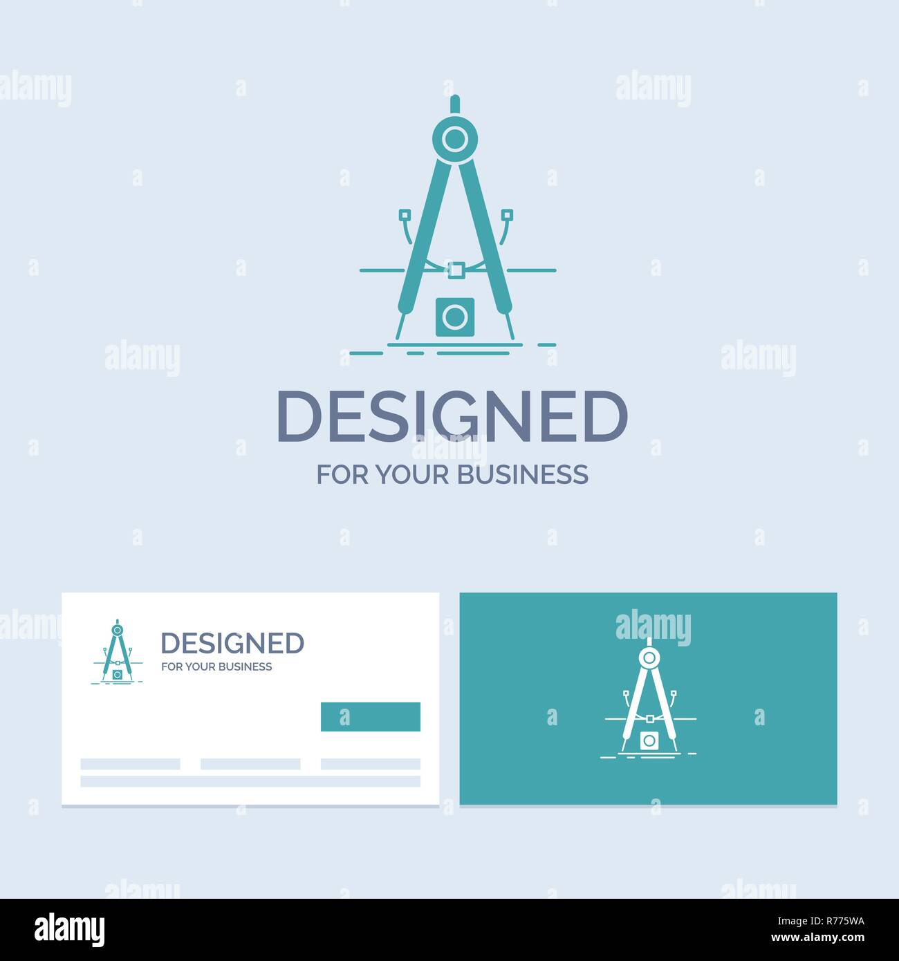 Design, measure, product, refinement, Development Business Logo Glyph ...