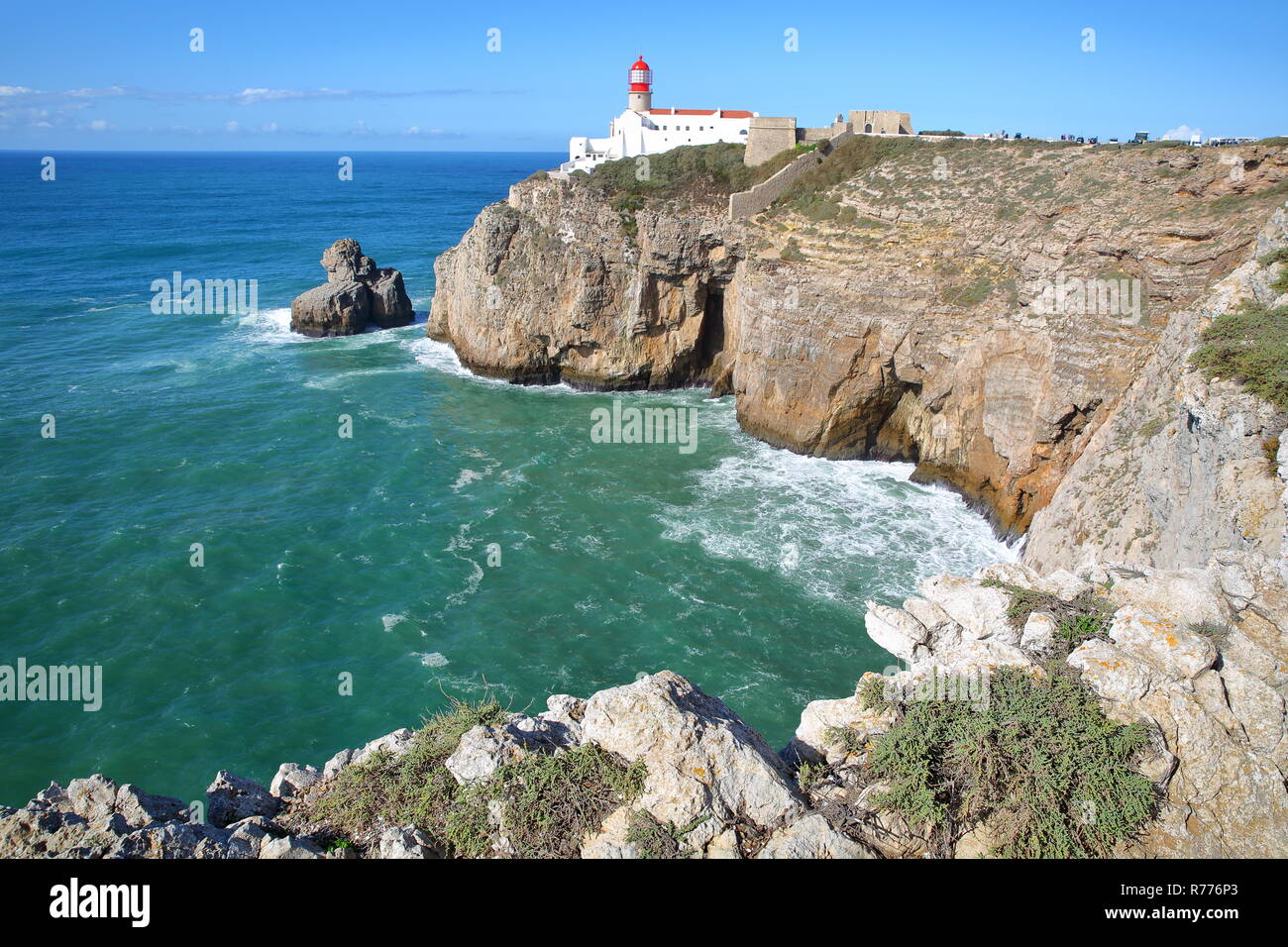 Cabo de Sao Vicente (St Vincent), with colorful landscape and dramatic ...