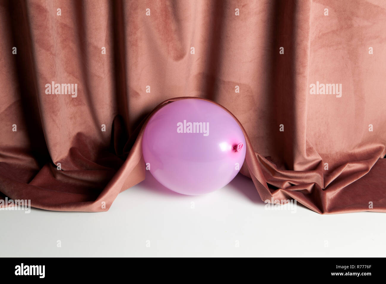 colourful velvet pink balloon Stock Photo - Alamy