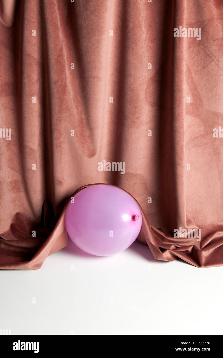 colourful velvet pink balloon Stock Photo - Alamy