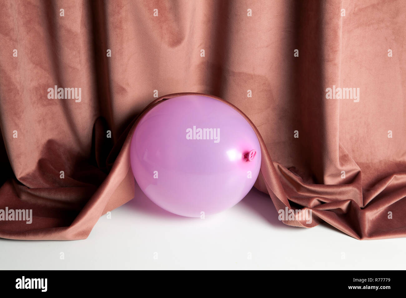 colourful velvet pink balloon Stock Photo - Alamy