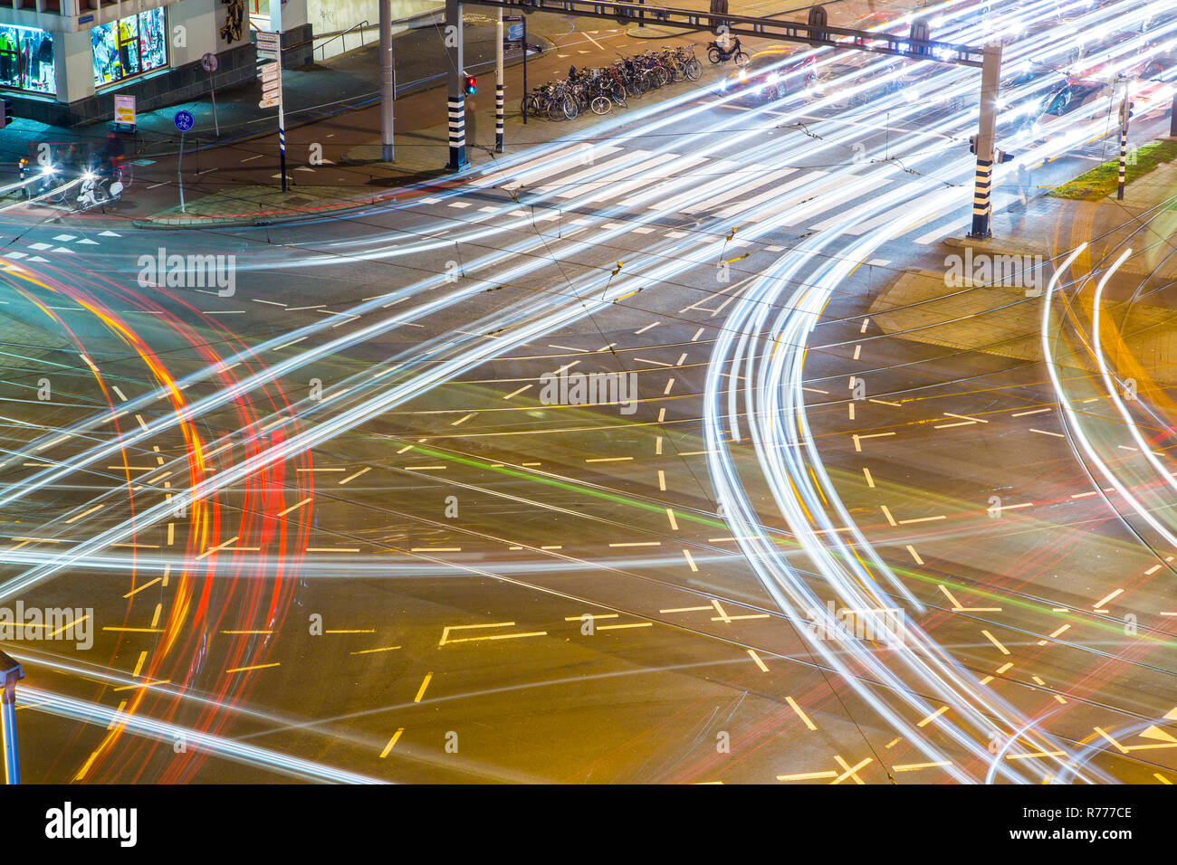 Road markings junction hi-res stock photography and images - Alamy