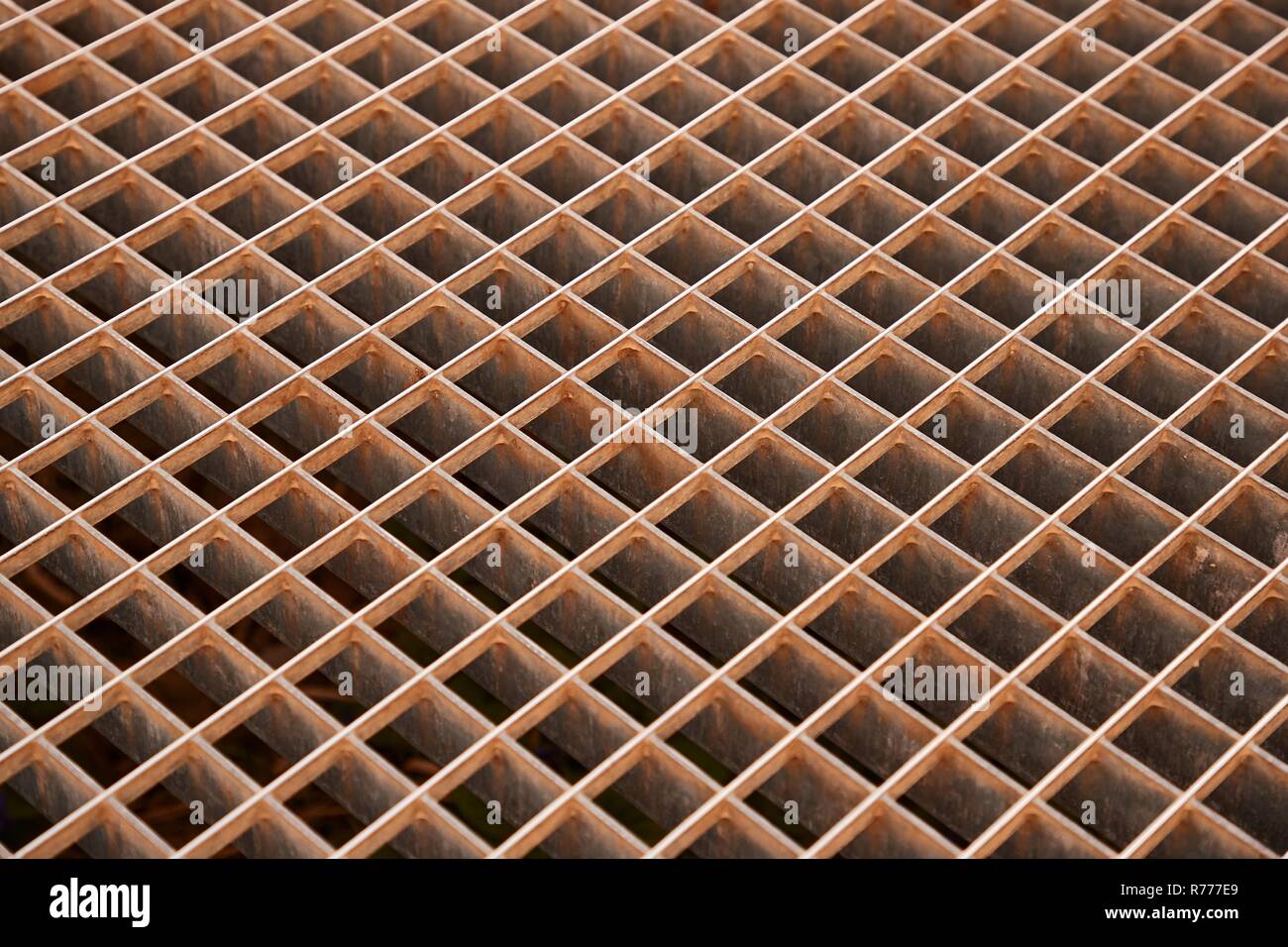 Rusty Metal Grid Stock Photo - Alamy