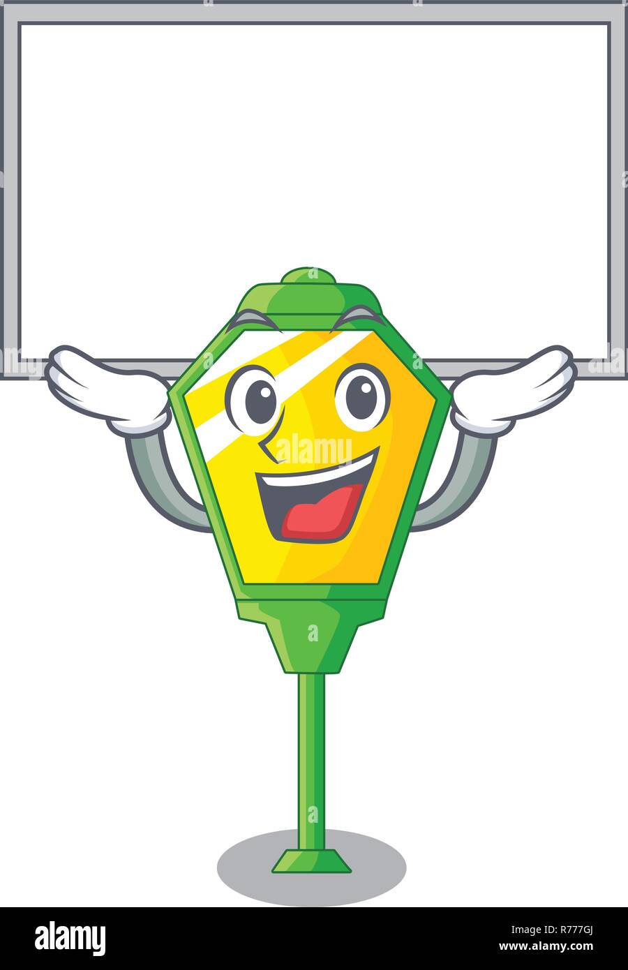 Up board lamps post collection in a cartoon vector illustration Stock ...