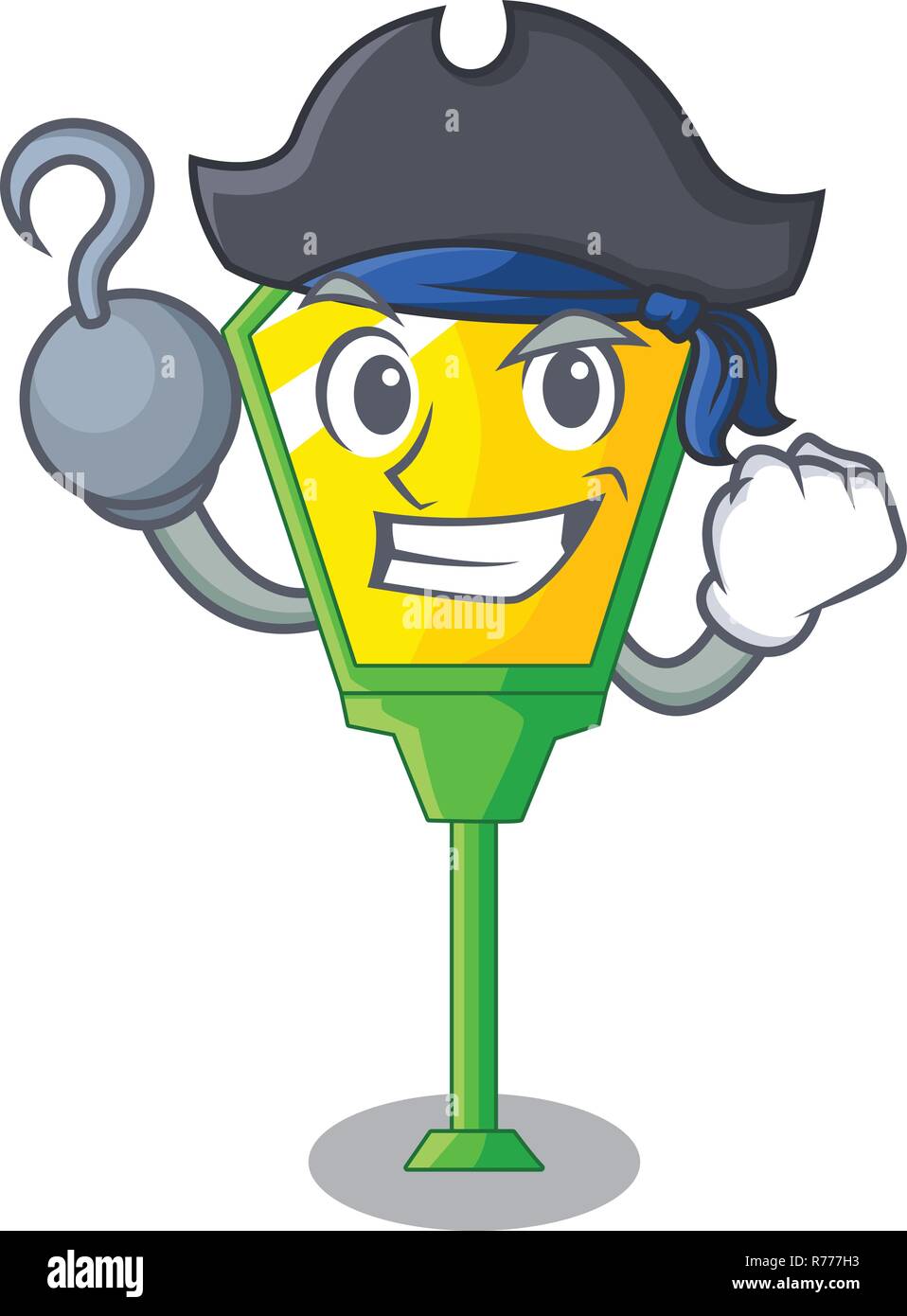 Pirate lamps post collection in a cartoon vector illustration Stock ...