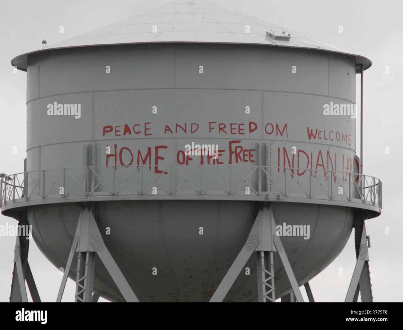 Alcatraz water tower hi-res stock photography and images - Alamy