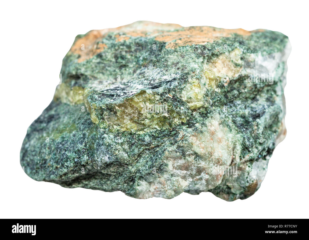 rough beryl rock isolated on white Stock Photo - Alamy