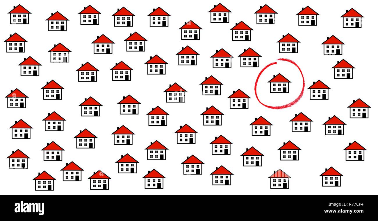 search and find a house Stock Photo - Alamy