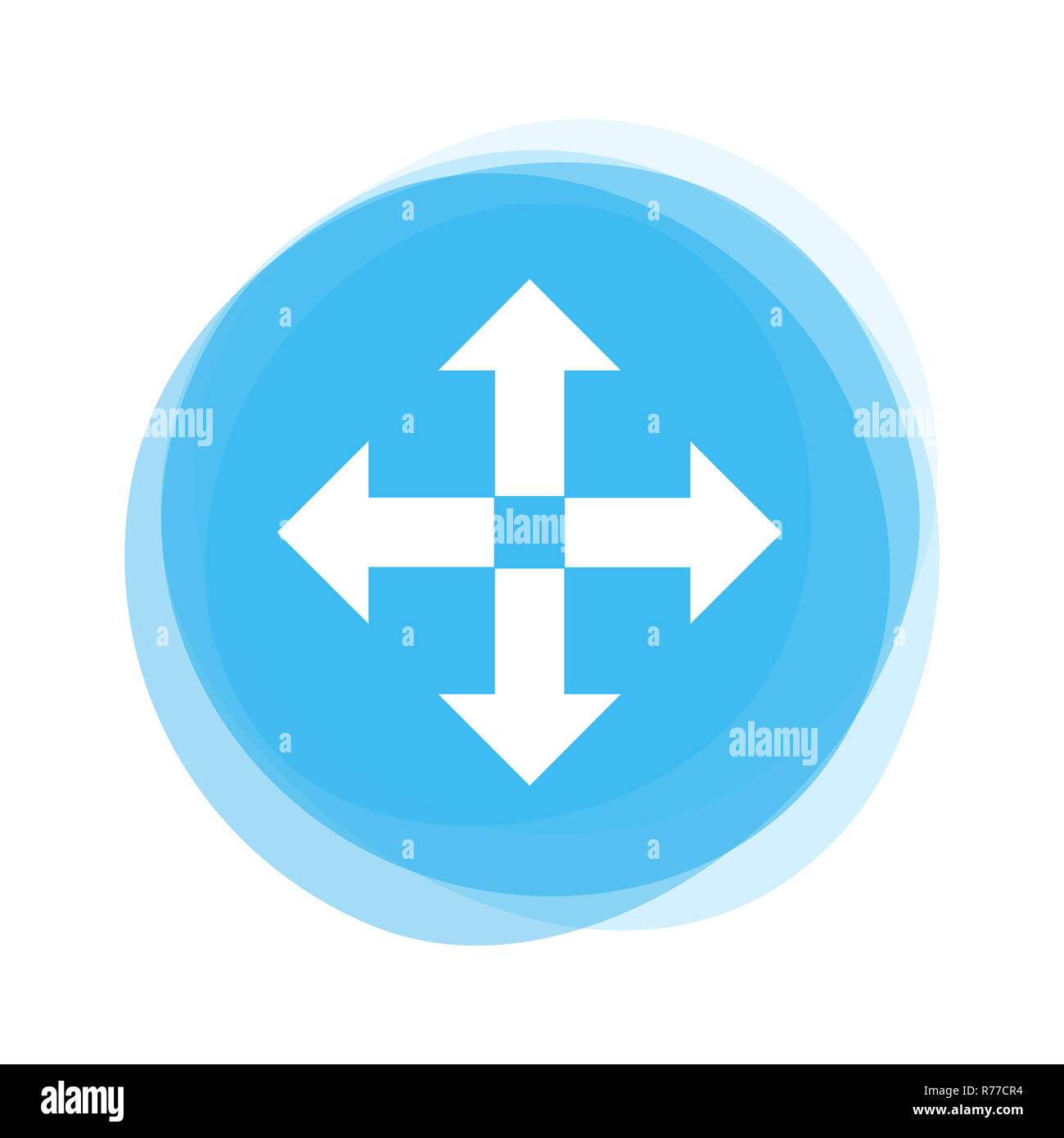 Four arrows icon on Cut Out Stock Images & Pictures - Alamy
