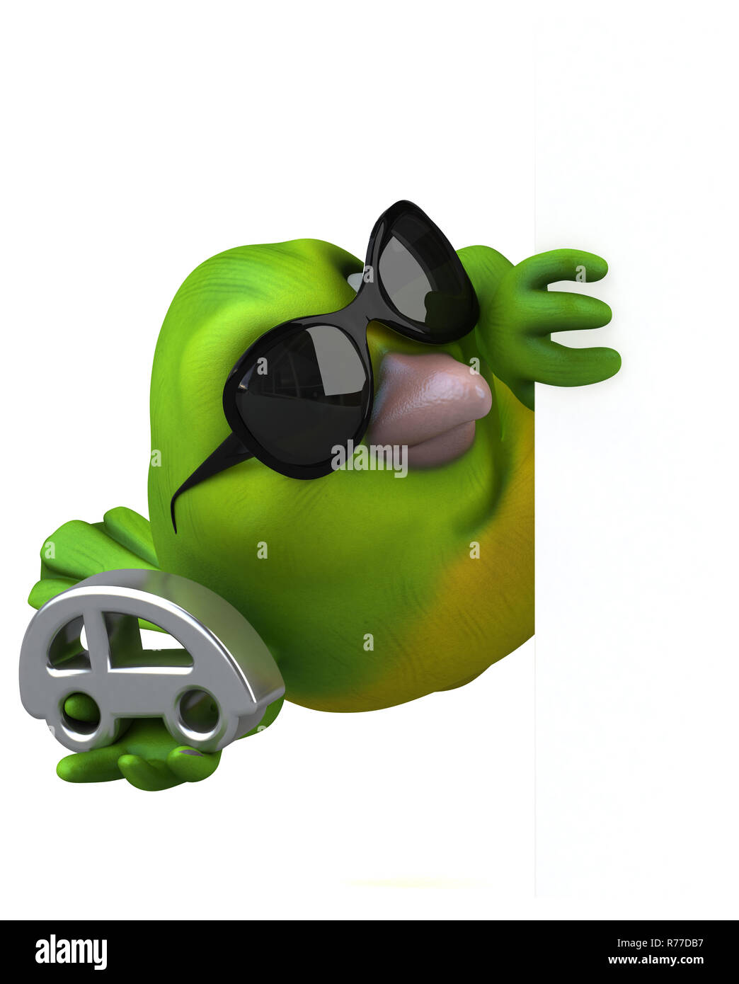 Fun zebra - 3D Illustration Stock Photo - Alamy