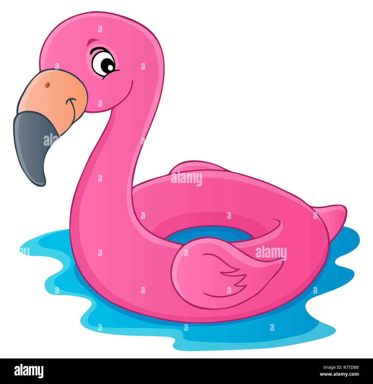 Flamingo float theme image 1 Stock Photo - Alamy
