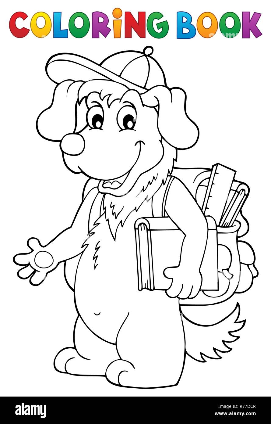 Colouring book dog hi-res stock photography and images - Alamy