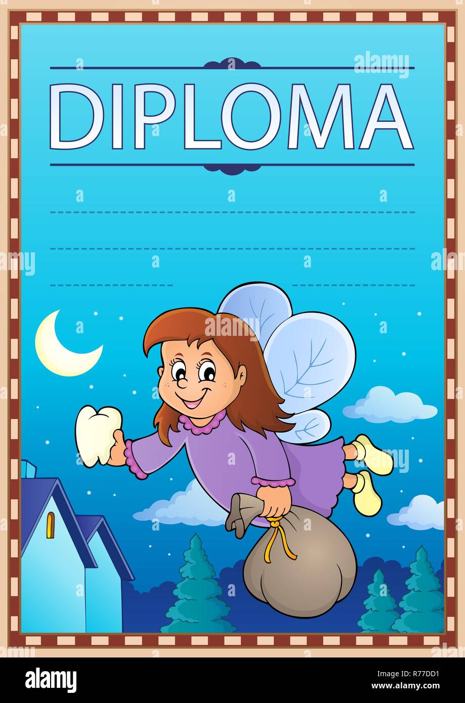Diploma template image 5 Stock Photo - Alamy
