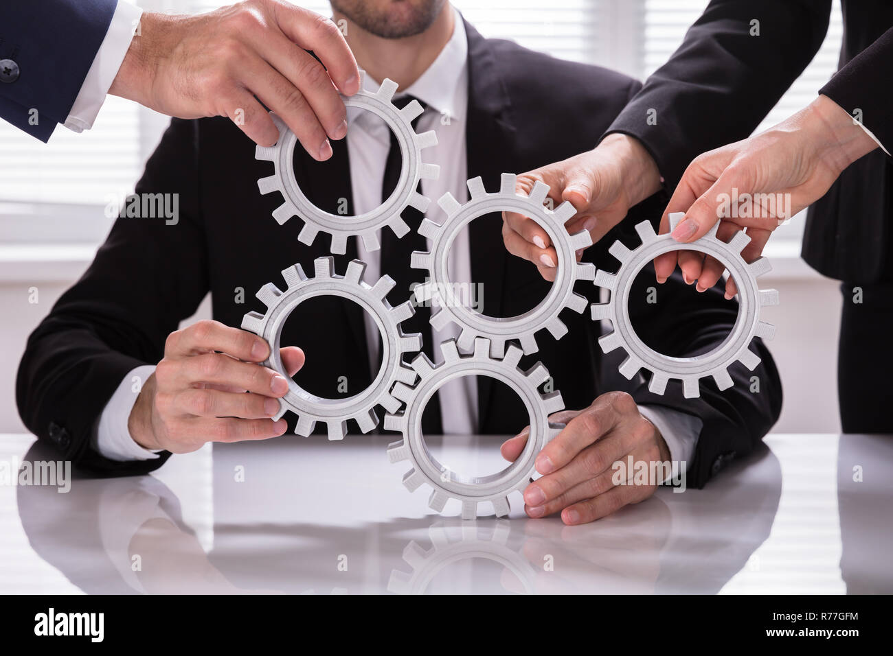 Group Business People Meeting Gears High Resolution Stock Photography ...