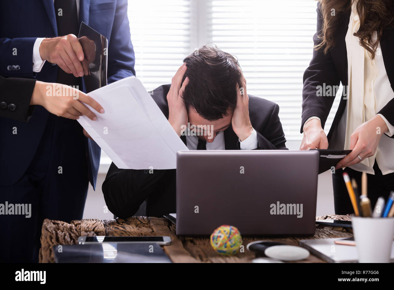 Stressed factory worker hi-res stock photography and images - Alamy