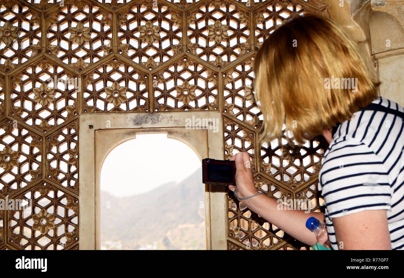 Back view of looking trought window Stock Photo - Alamy