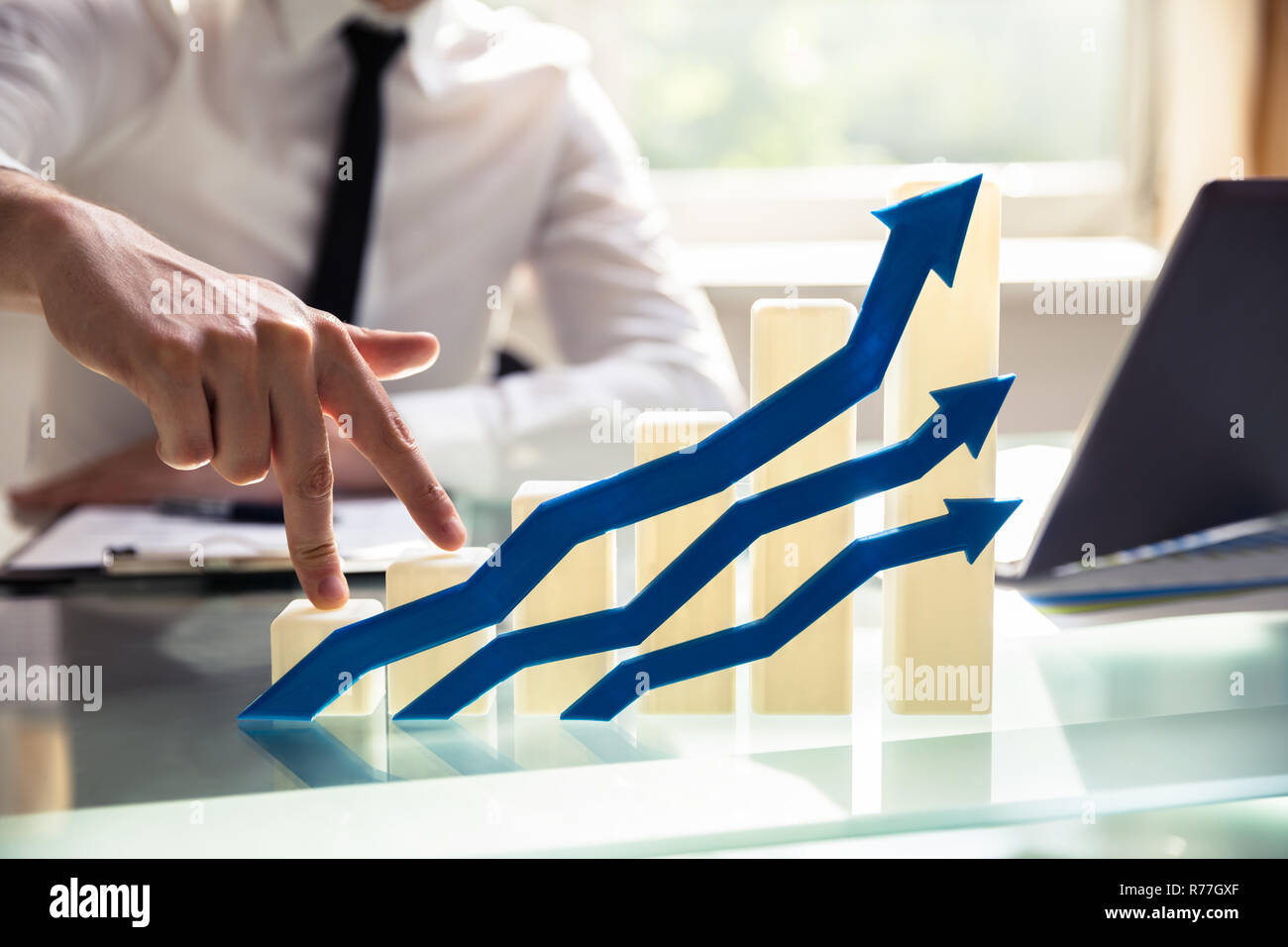 Climbing steps graph hi-res stock photography and images - Alamy