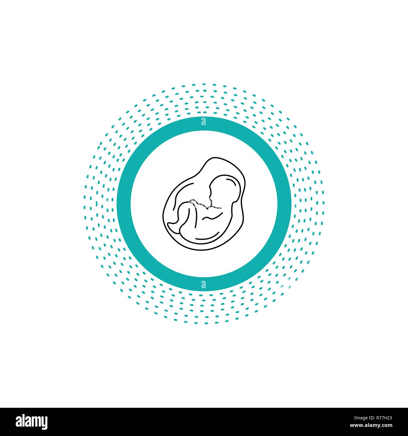 Pregnant ultrasound illustration Cut Out Stock Images & Pictures - Alamy