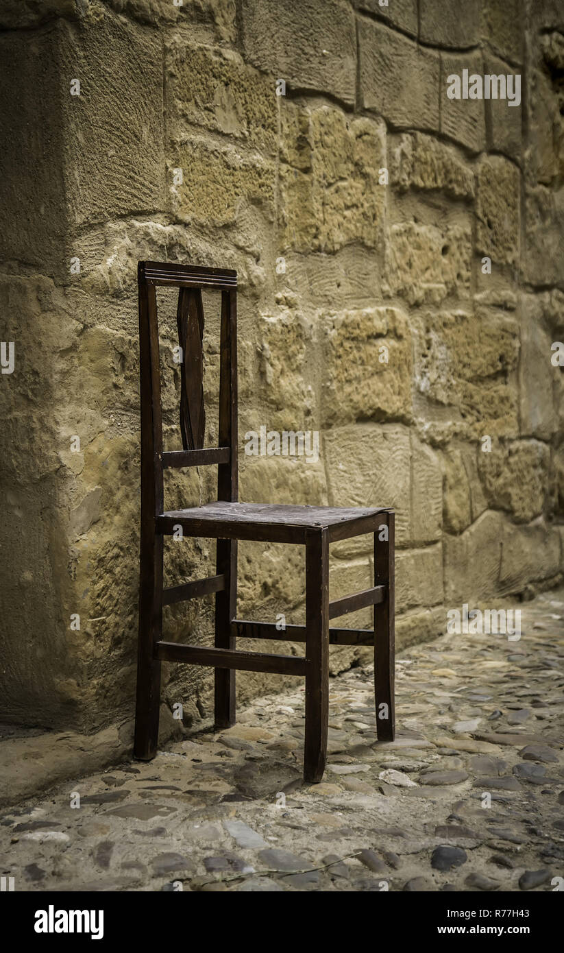 Old wooden chair Stock Photo - Alamy