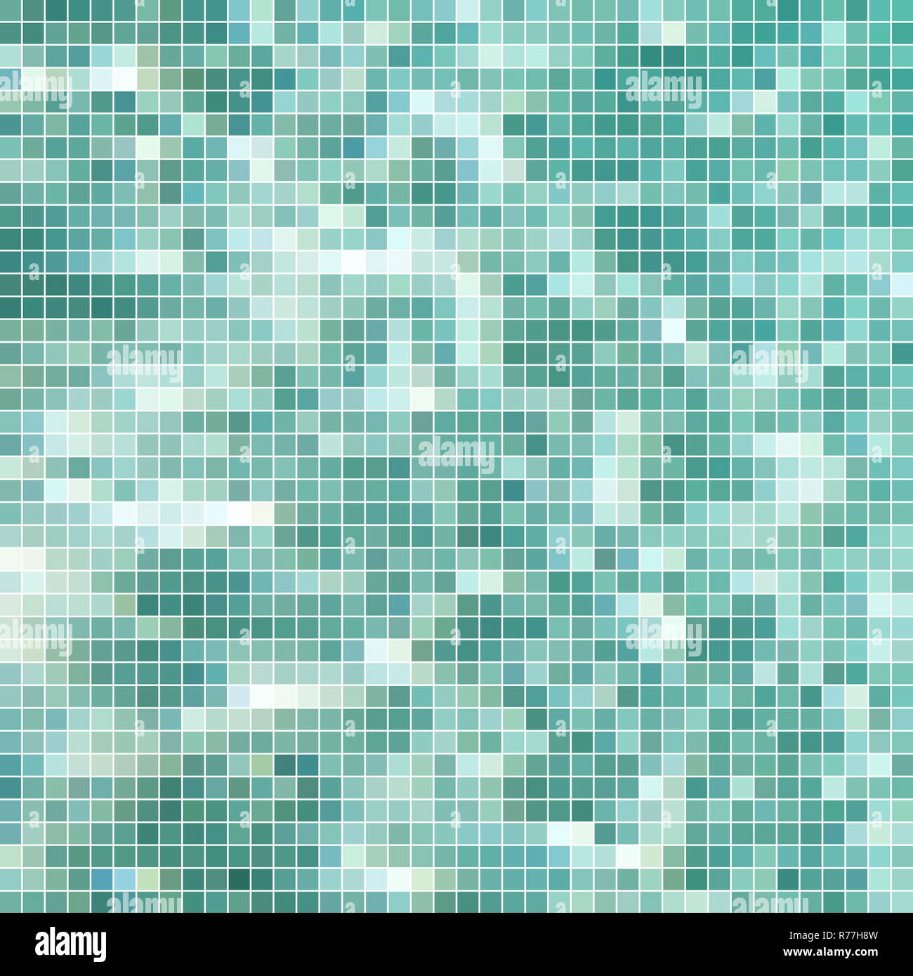 Teal color square mosaic vector hi-res stock photography and images - Alamy