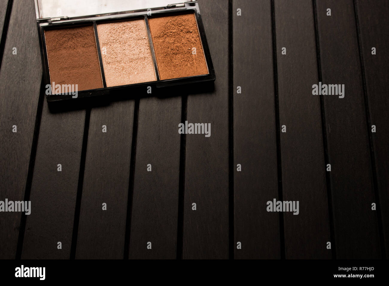 Makeup brush . Face powder bronzer and cosmetic blush brush Stock Photo ...