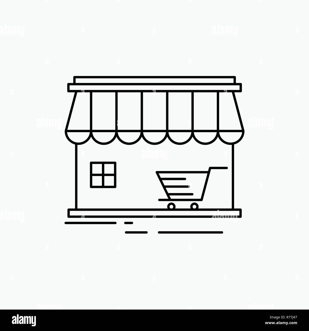 Market Building Vector